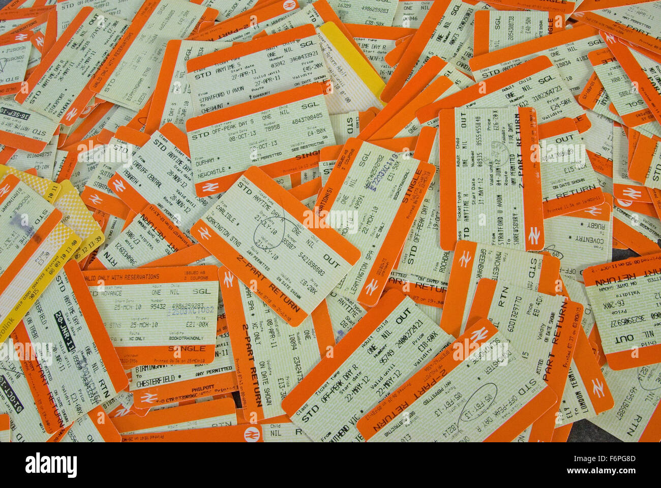 Rail tickets abstract Stock Photo - Alamy