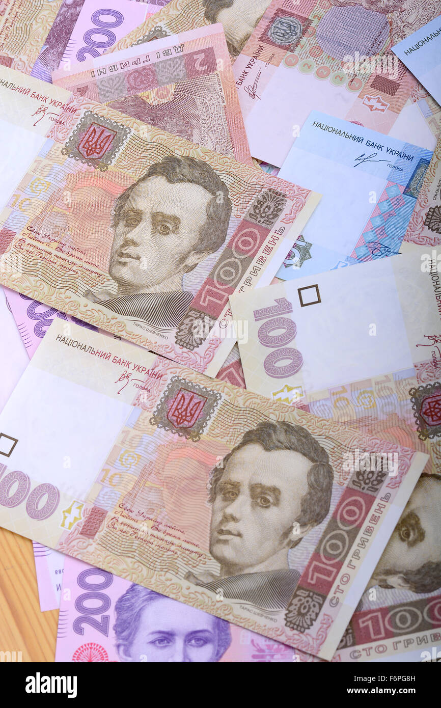 Ukrainian money background Stock Photo - Alamy