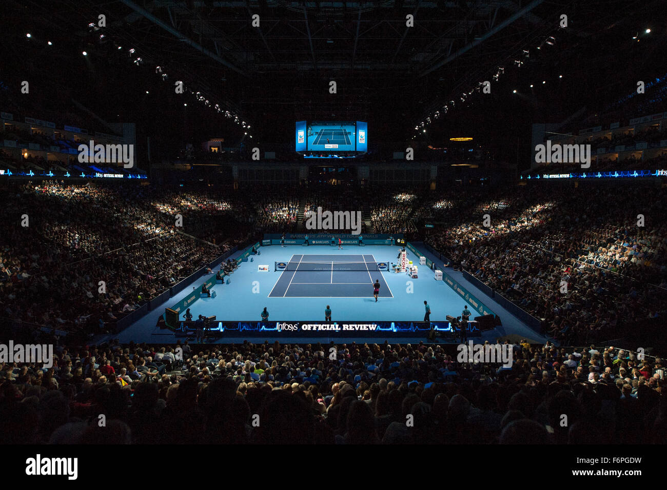 15.11.2015. The O2, London, England. ATP Tennis Tour Finals. Day 4 ...