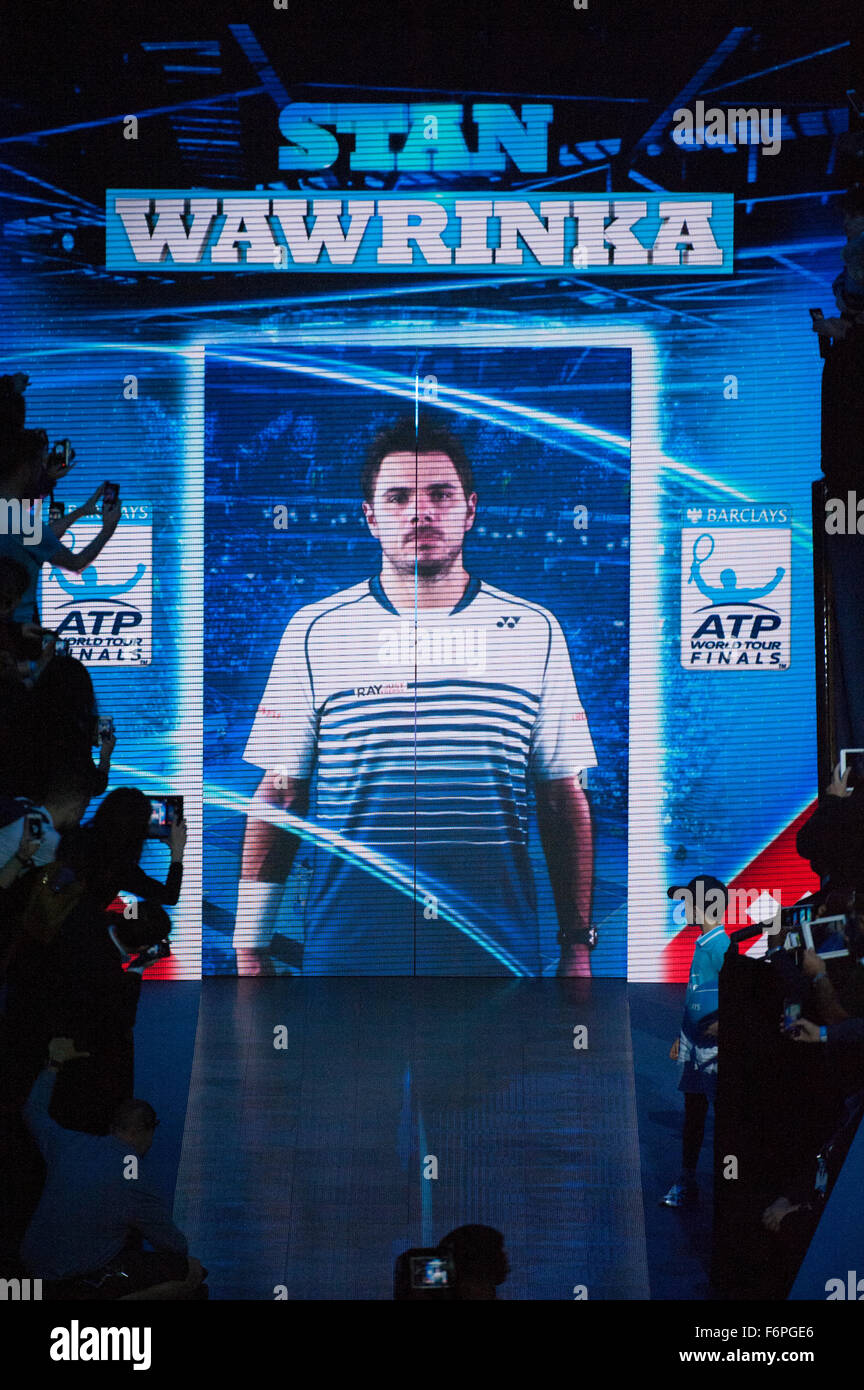 O2 arena, London, UK. 18th November, 2015. Barclays ATP World Tour ...