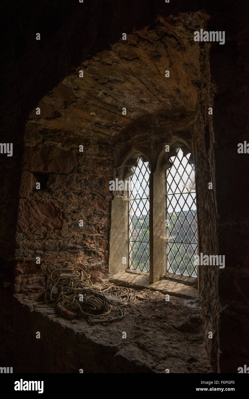A view out of a church window in brixham Stock Photo - Alamy