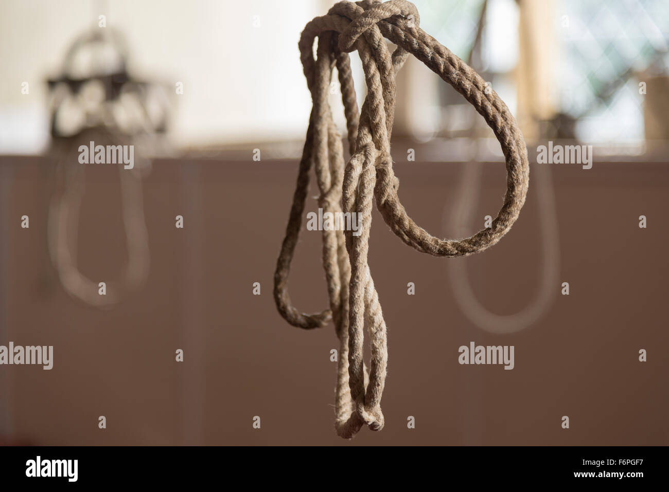 Church bell ropes ringing hi-res stock photography and images - Alamy