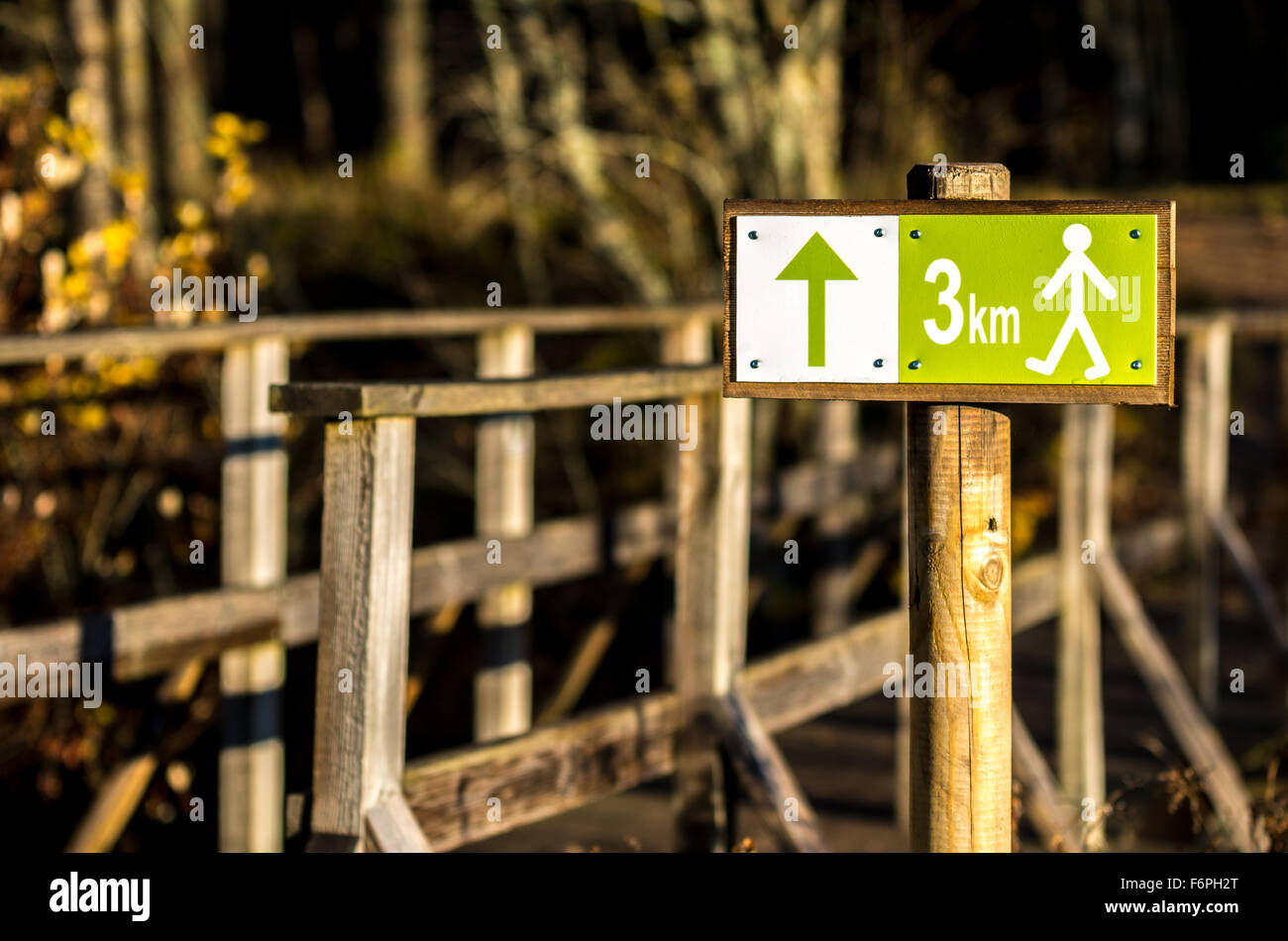 Signpost distance direction km hi-res stock photography and images - Alamy