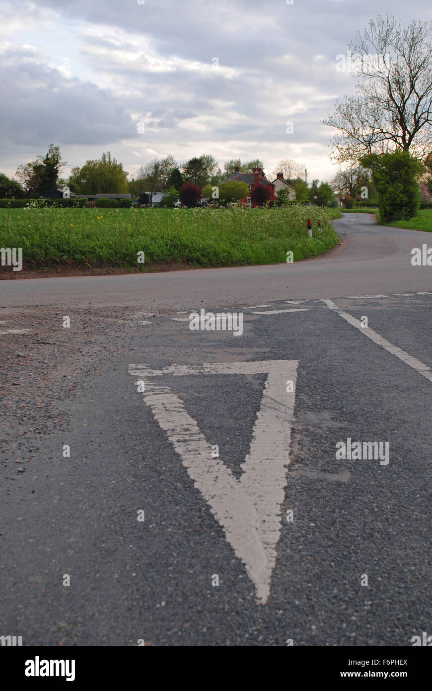 Give Way Road Markings High Resolution Stock Photography and Images - Alamy