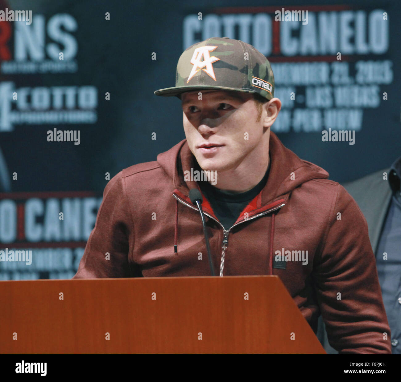 Las Vegas, Nevada, USA. 18th Nov, 2015. Boxer Canelo Alvarez attends ...