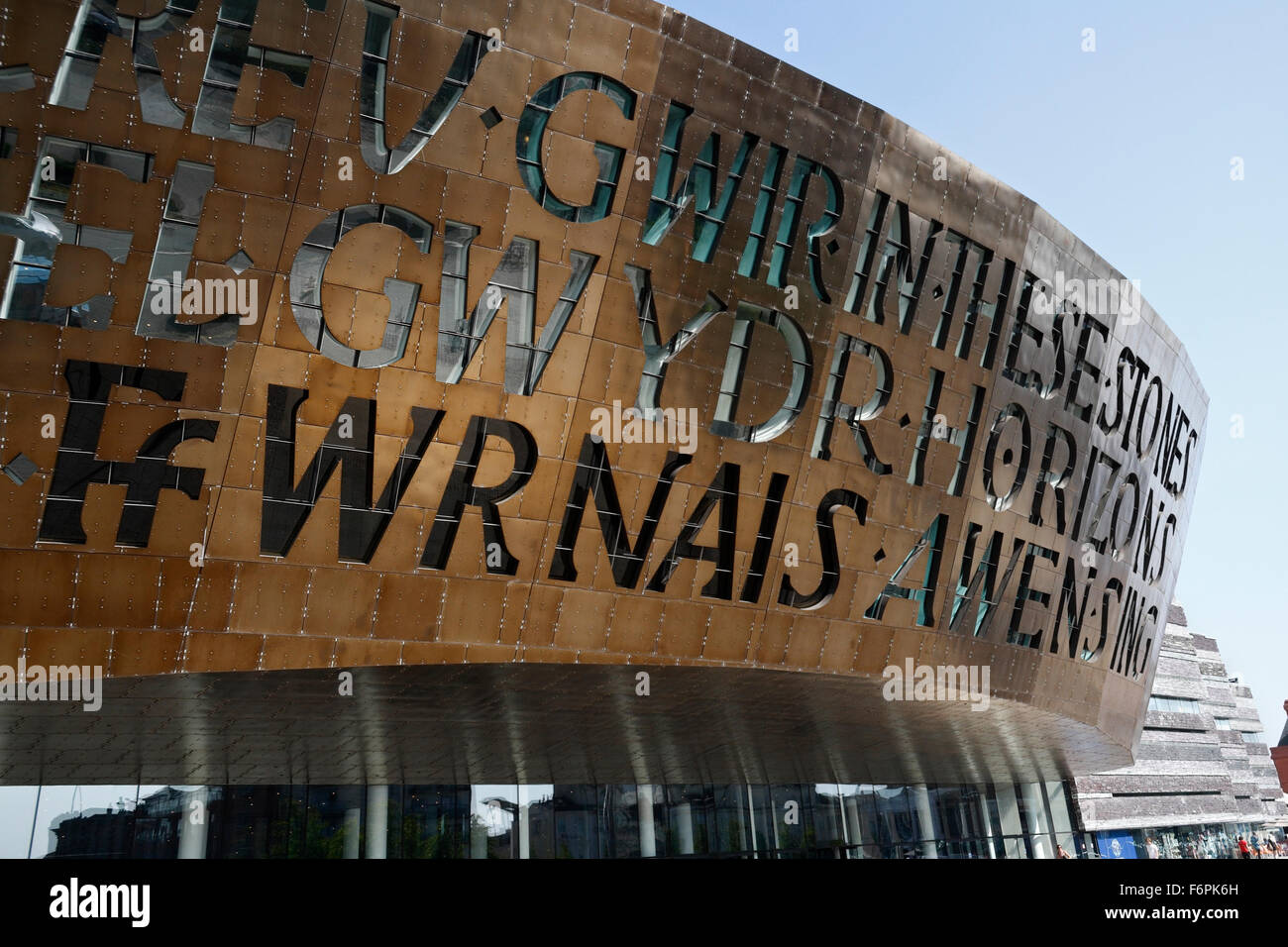 The Iconic landmark building - Millennium centre in Cardiff Bay Wales ...