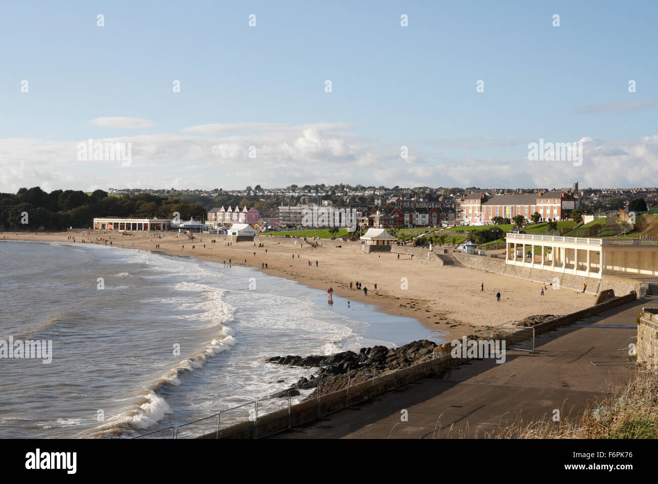 Whitmore Bay, Barry Island beach Wales UK, Welsh coastline coast ...