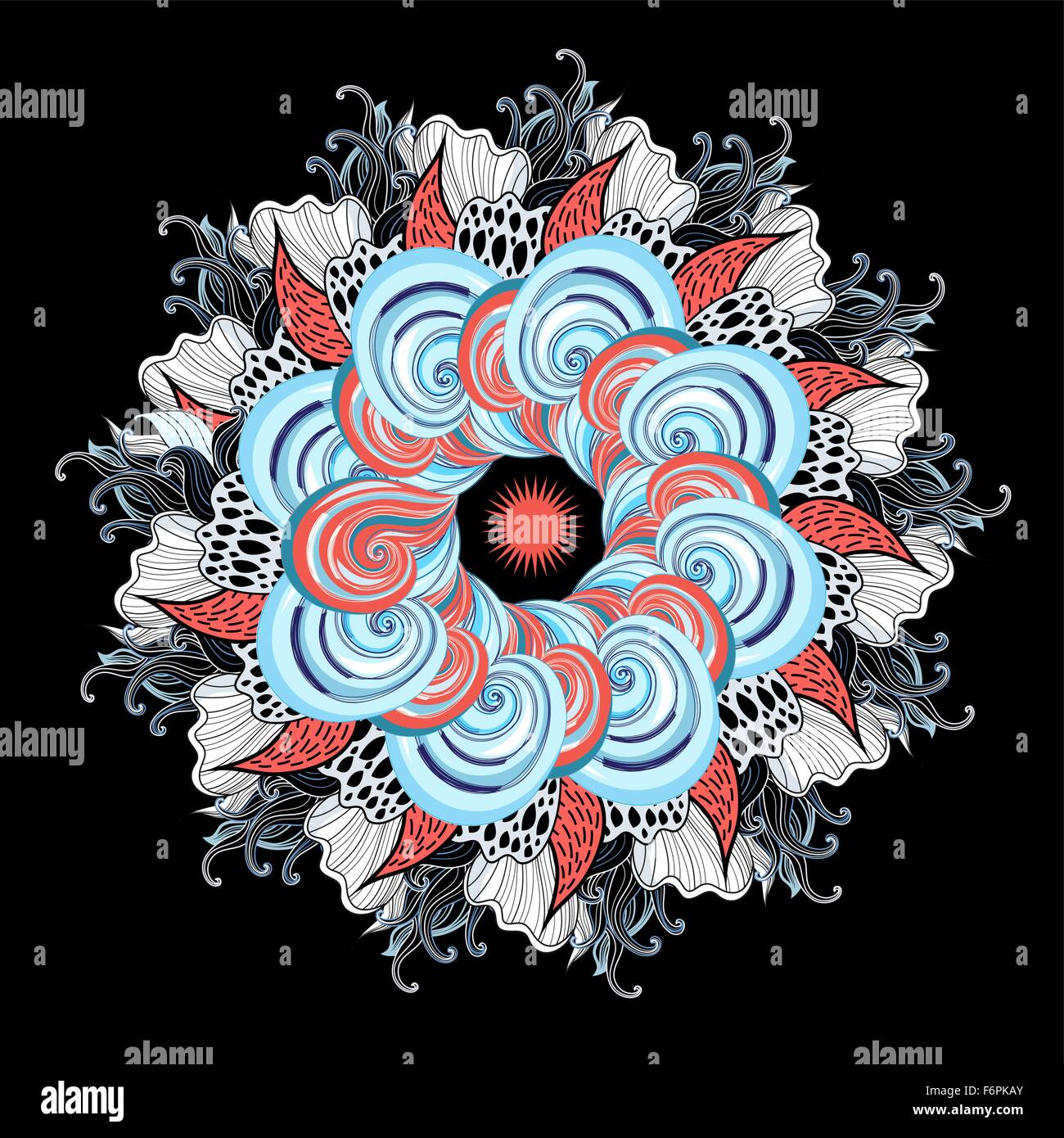 graphic circular pattern Stock Vector Image & Art - Alamy