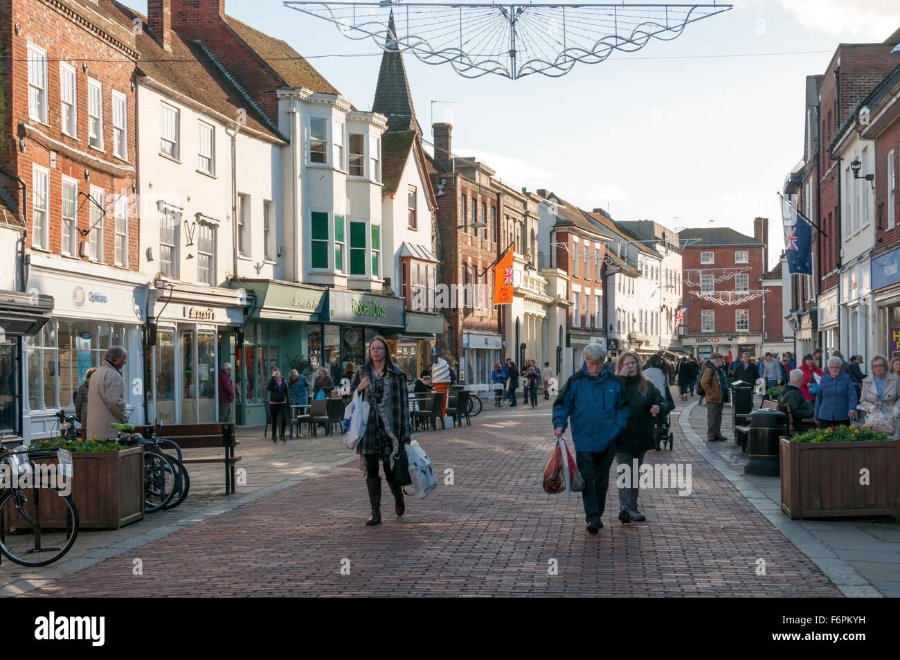 North Street in the centre of Chichester, West Sussex, England Stock ...