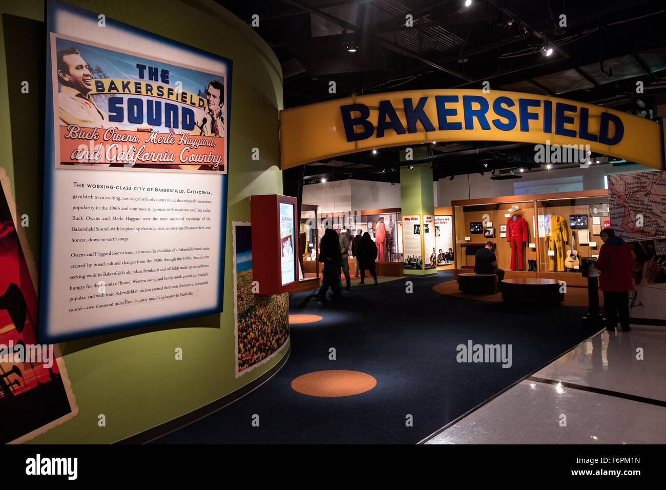 The Bakersfield Sound exhibit in the Country Music Hall of Fame in ...