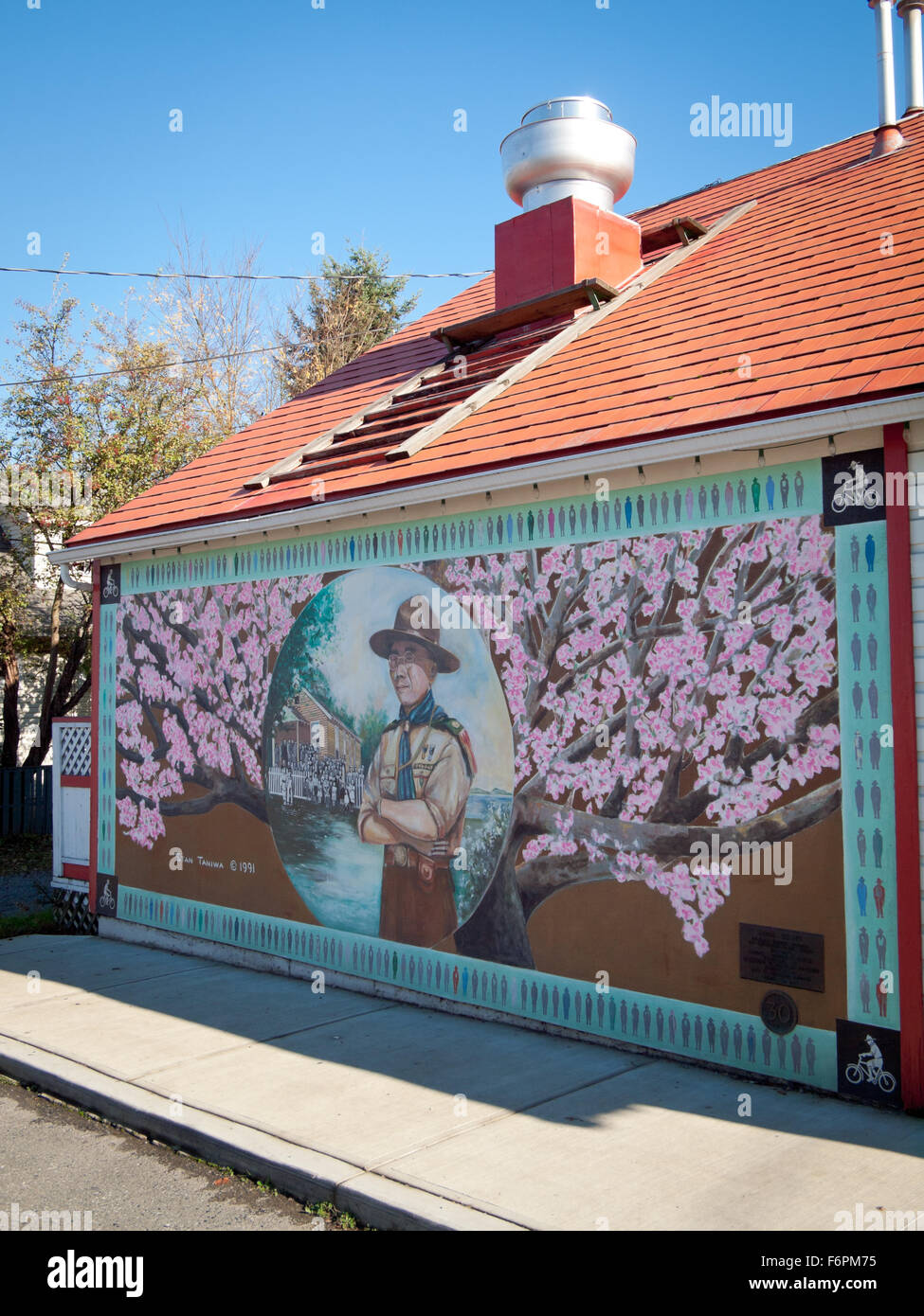 The Lone Scout, a mural by Stanley Hiromichi Taniwa, on Croft Street in ...