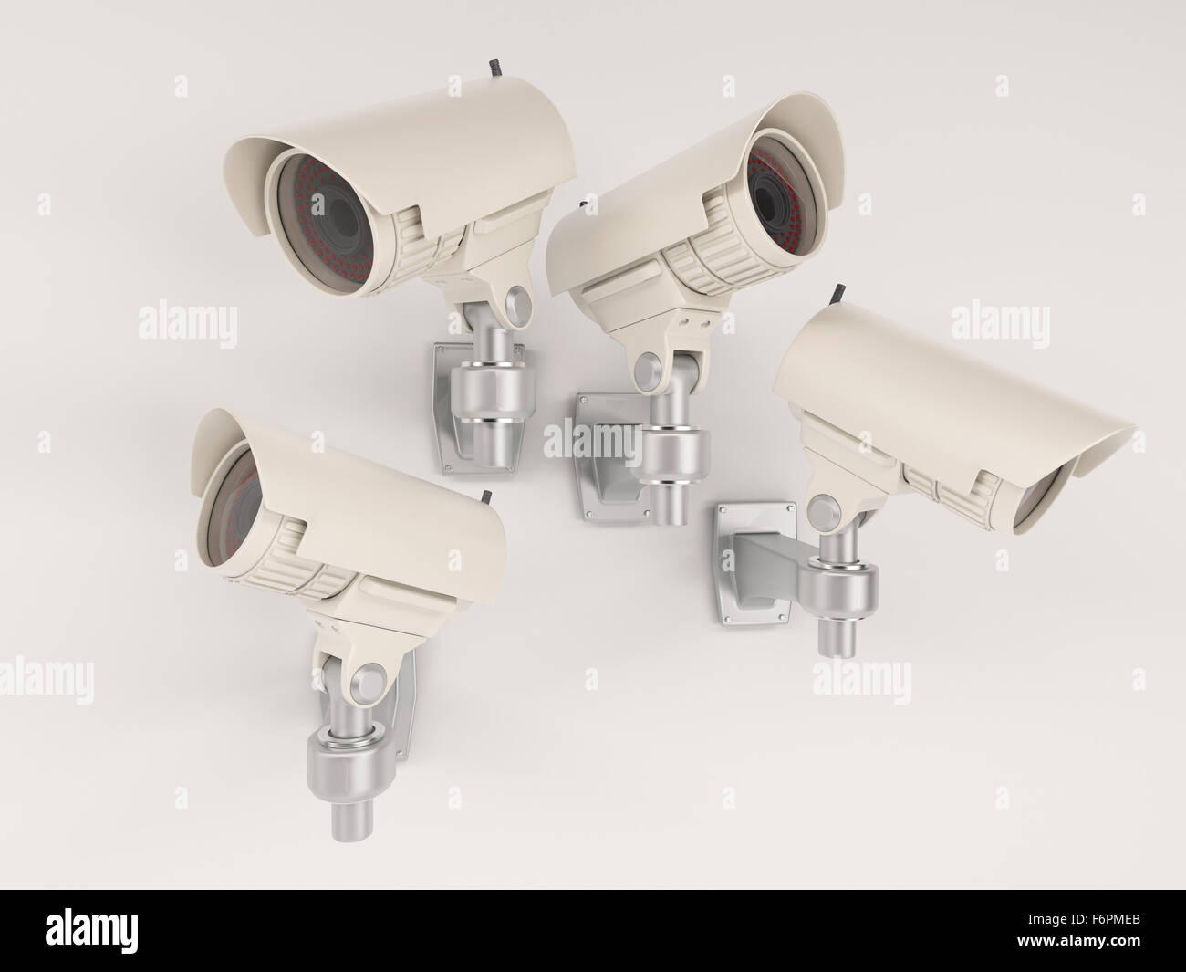 3D Render of CCTV Security Camera Stock Photo - Alamy