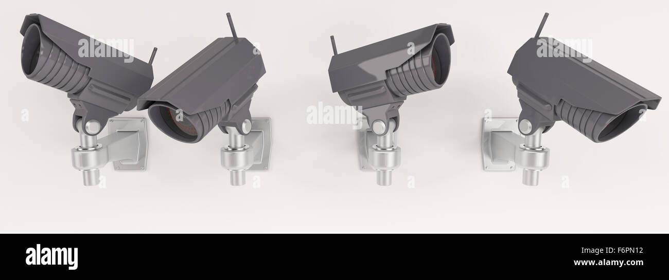 3D Render of CCTV Security Camera Stock Photo - Alamy