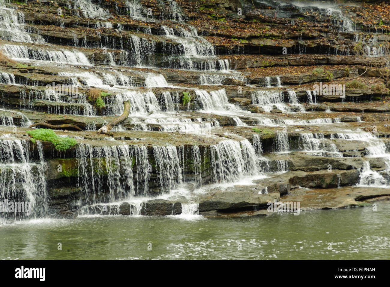 The Steps 2 Rock Island State Park TN waterfall Stock Photo - Alamy
