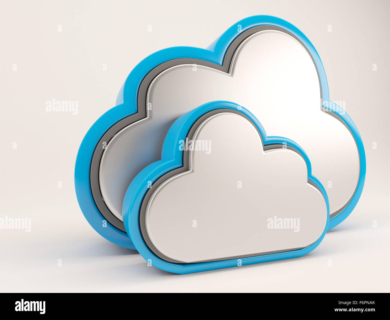 3D Render of Cloud Drive Icon Stock Photo - Alamy