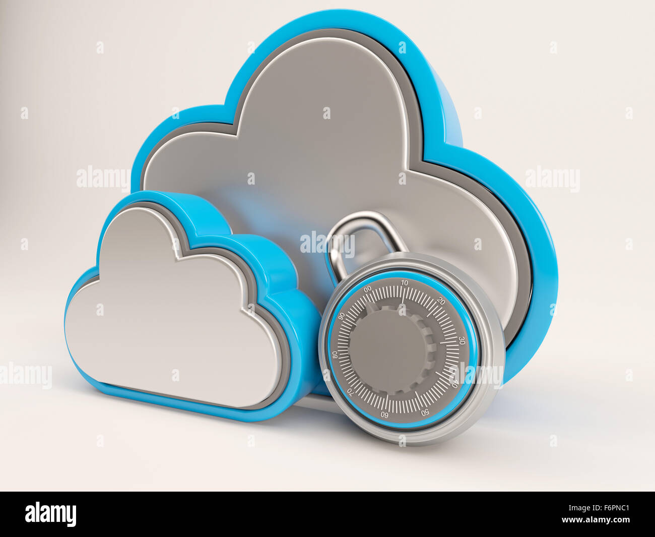 3D Render of Cloud Drive Icon Stock Photo - Alamy