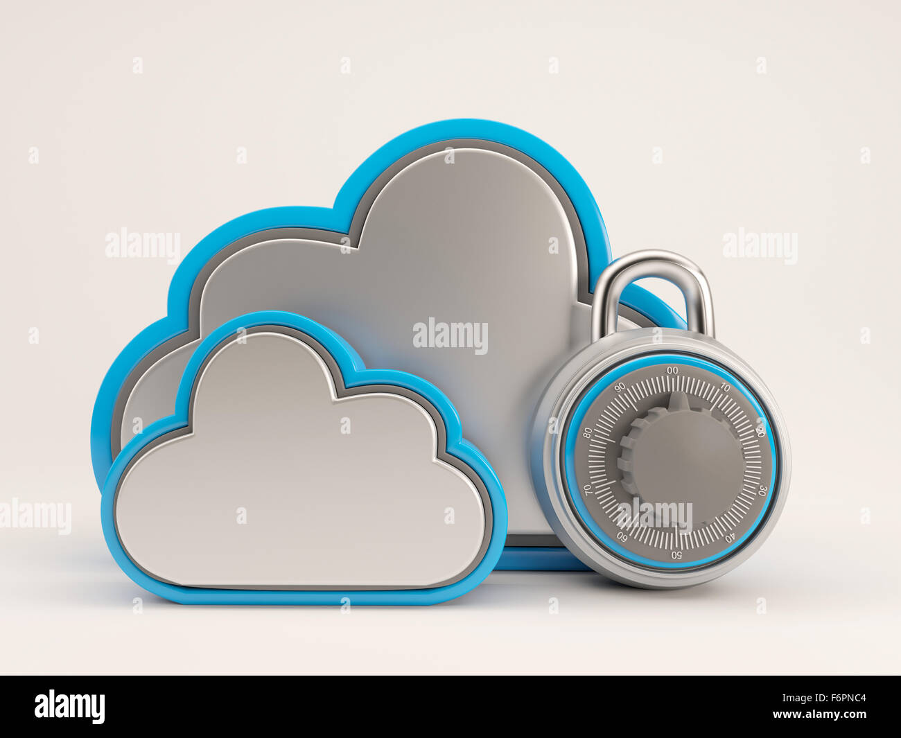 3D Render of Cloud Drive Icon Stock Photo - Alamy