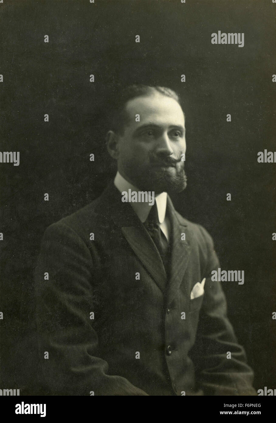 Portrait of a gentleman, Italy Stock Photo - Alamy