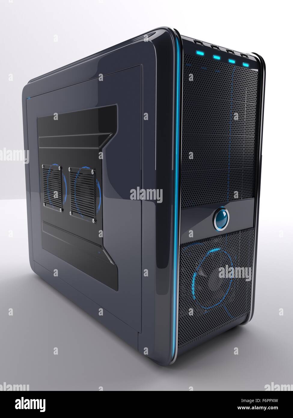3D Render of PC Computer Tower Stock Photo - Alamy