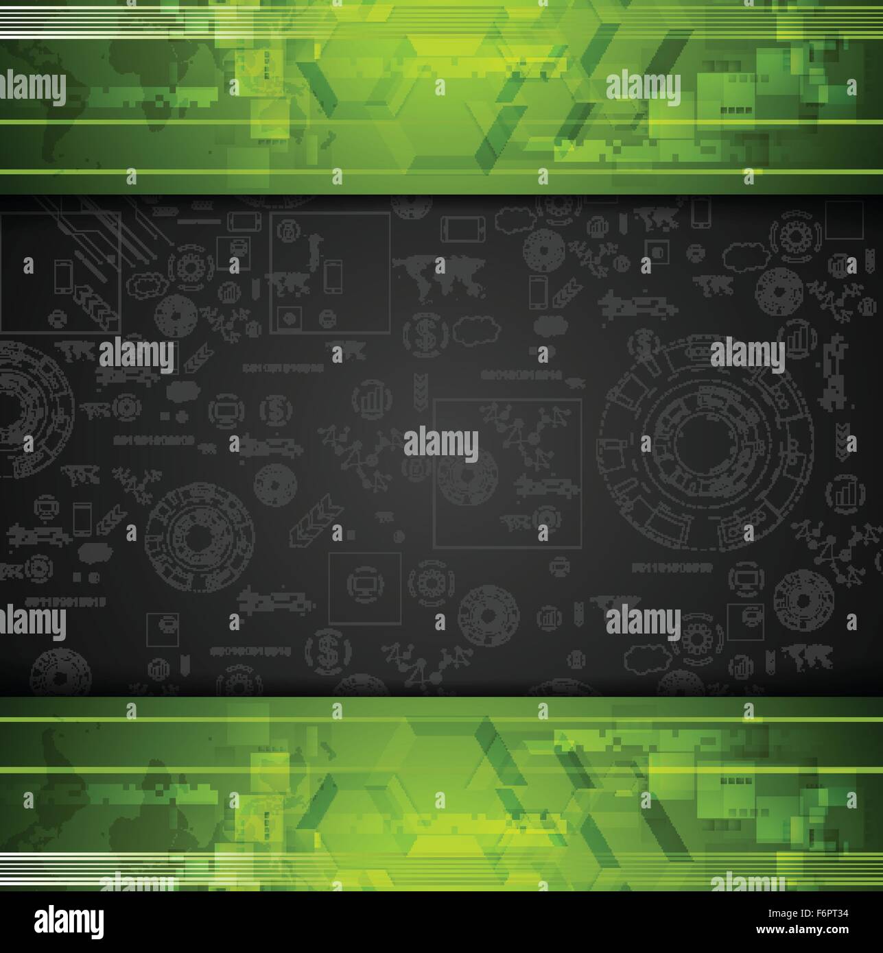 Dark tech graphic drawing. Vector background Stock Vector Image & Art ...