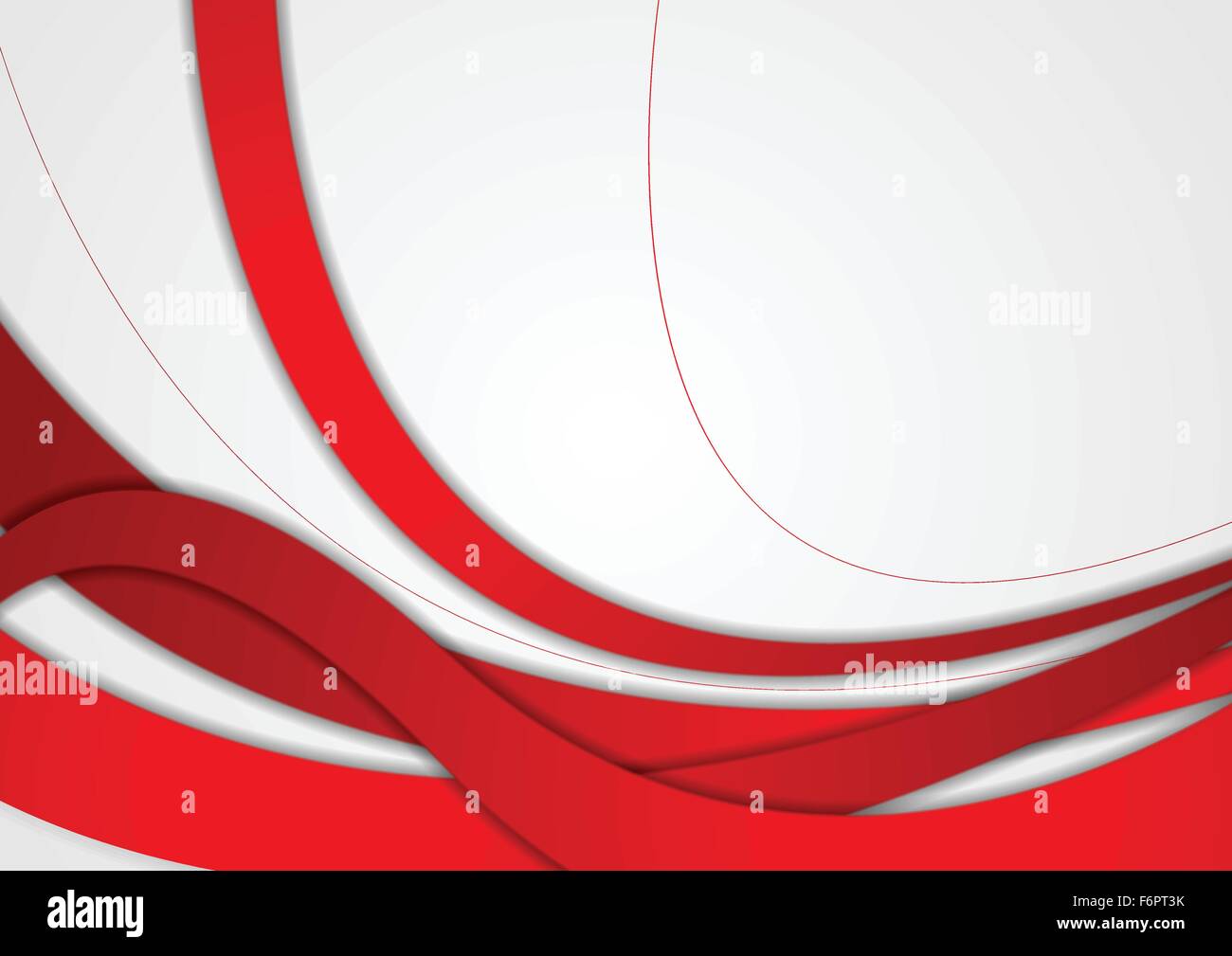 Abstract red and grey wavy corporate background. Vector graphic design ...