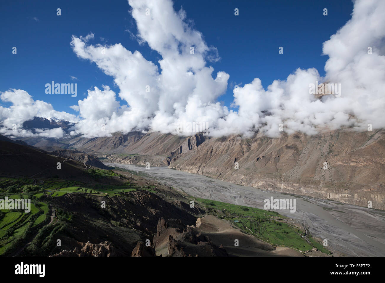 Spiti valley landslide hi-res stock photography and images - Alamy