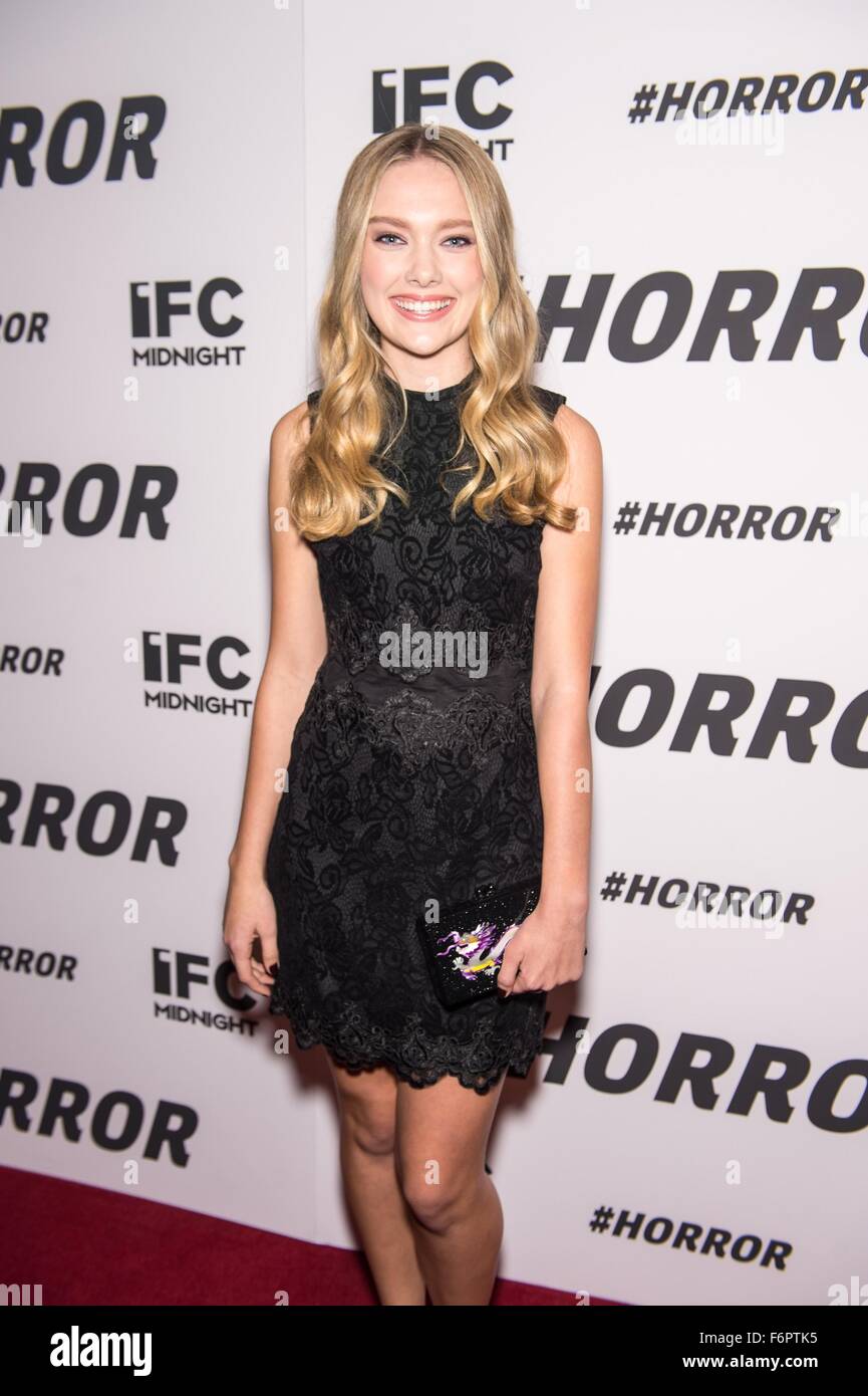 New York, NY, USA. 18th Nov, 2015. Bridget McGarry at arrivals for # ...