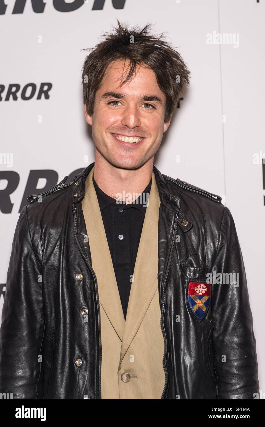 New York, NY, USA. 18th Nov, 2015. Thomas Matthews at arrivals for # ...