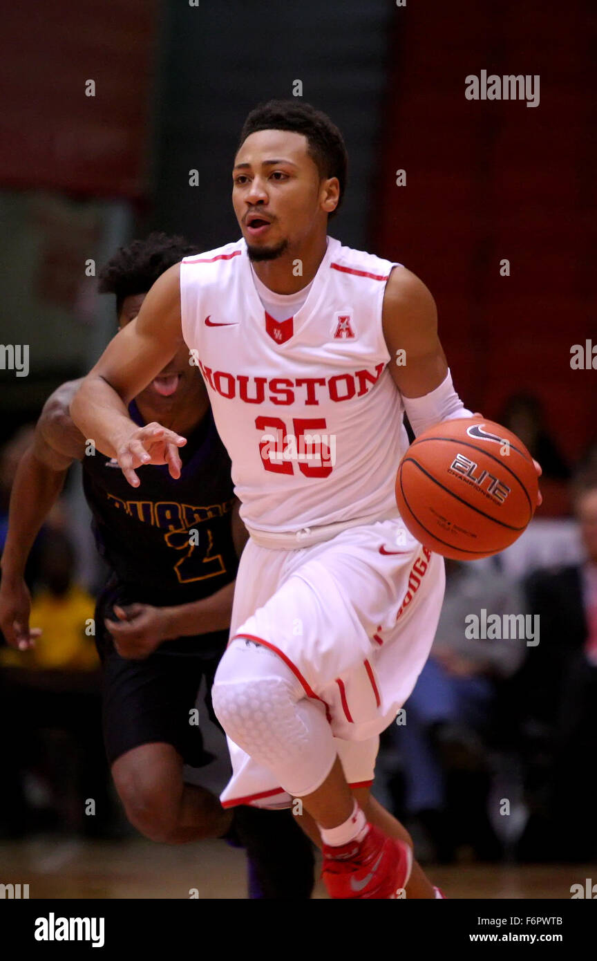 Houston, TX, USA. 18th Nov, 2015. University of Houston guard Galen ...
