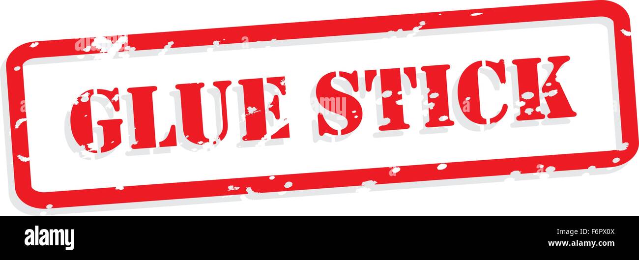 Glue stick red rubber stamp in vector format Stock Vector Image & Art ...