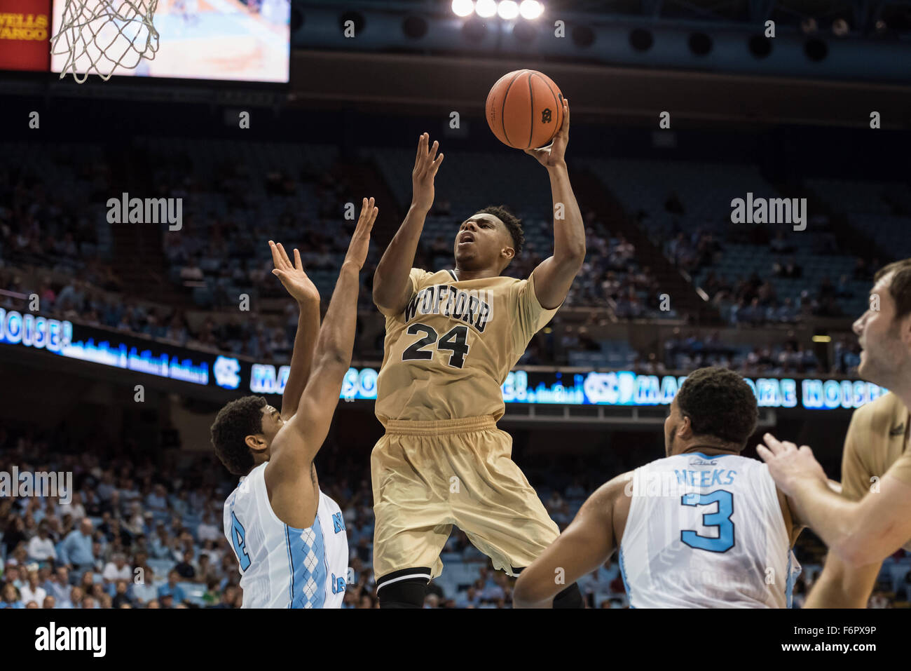 Chapel Hill, North Carolina, USA. 18th Nov, 2015. Wofford Terriers ...