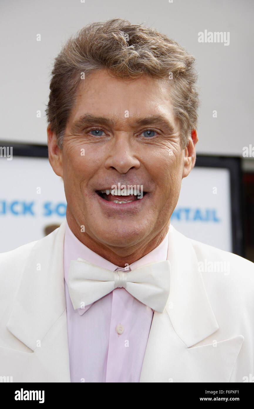 David Hasselhoff at the Los Angeles premiere of "Hop" held at the ...