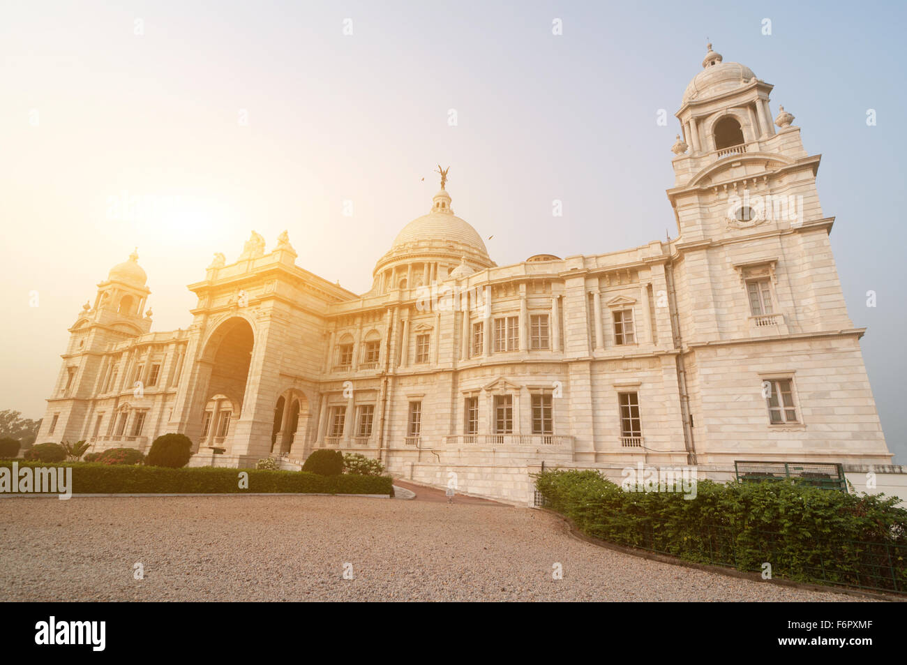 Landmark building Victoria Memorial in Kolkata or Calcutta, India Stock ...