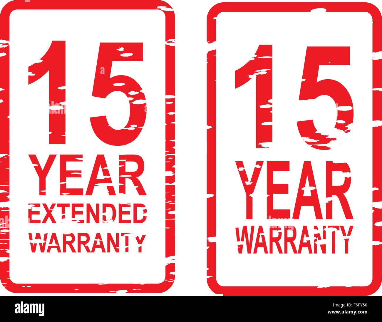 15 year warranty Stock Vector Images - Alamy