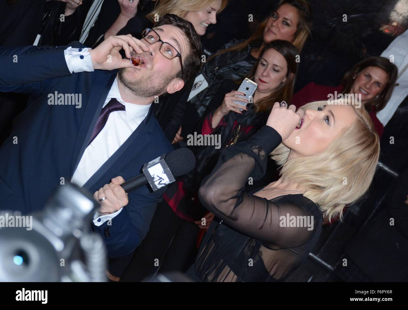 New York, NY, USA. 18th Nov, 2015. Josh Horowitz of MTV, Jennifer ...