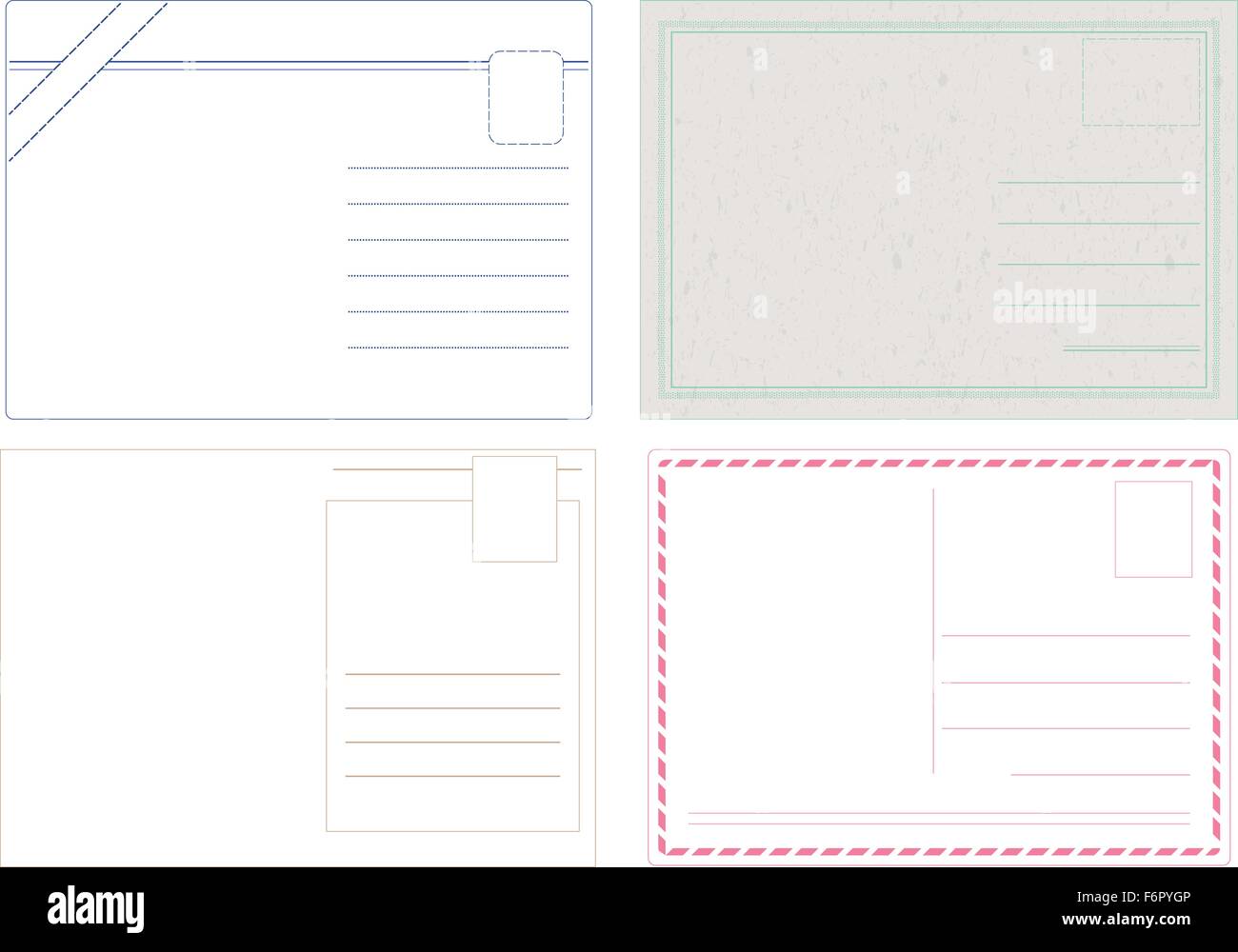 Antique postcards Stock Vector Images - Alamy