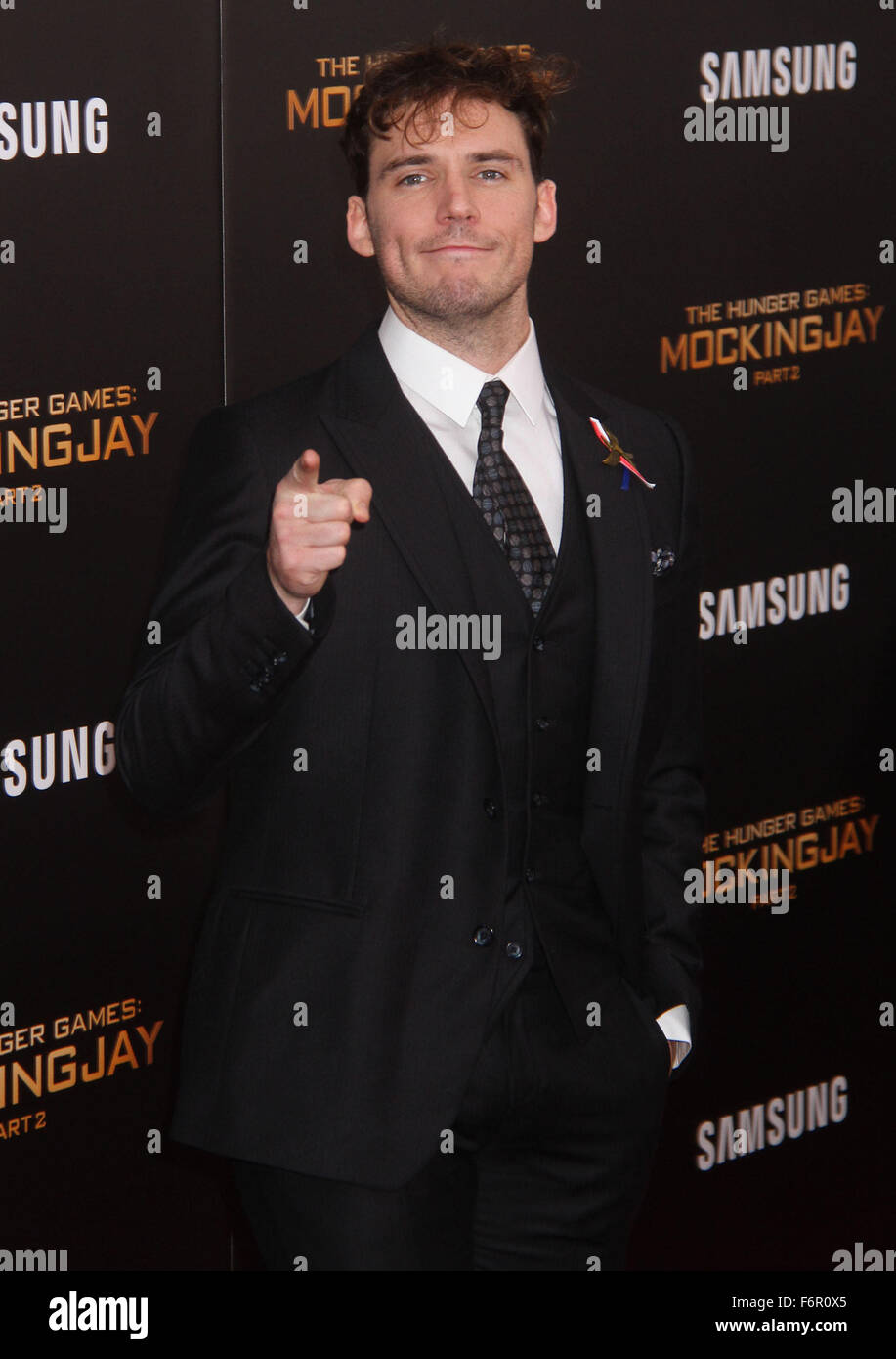 New York, USA. 18th Nov, 2015. Actor SAM CLAFLIN attends the New York ...