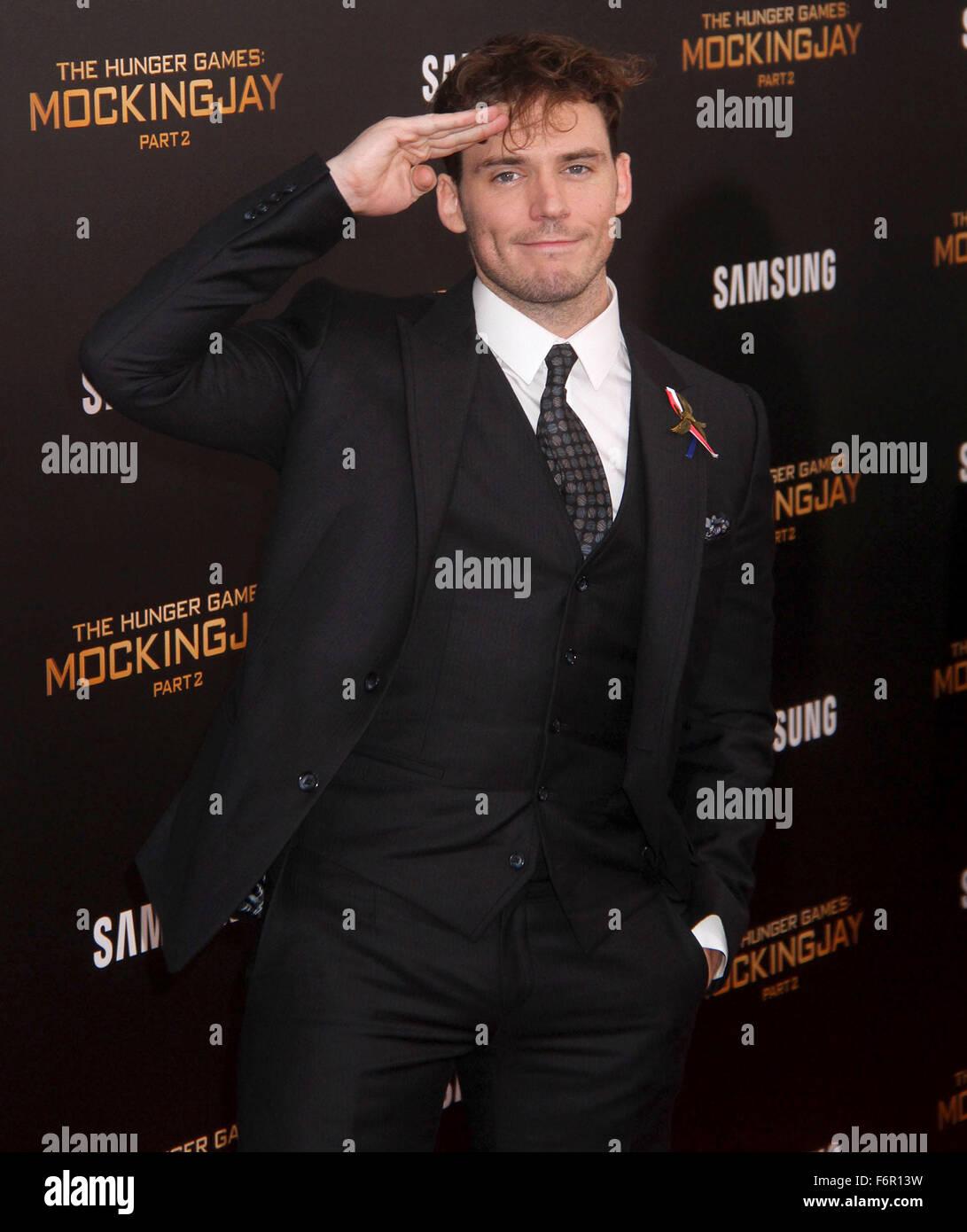 New York, USA. 18th Nov, 2015. Actor SAM CLAFLIN attends the New York ...