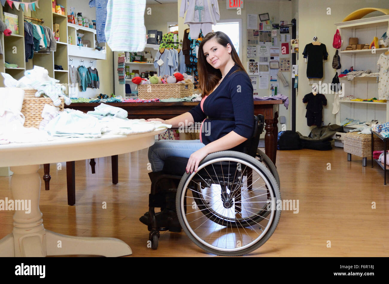 Pregnant paraplegic woman in hi-res stock photography and images - Alamy