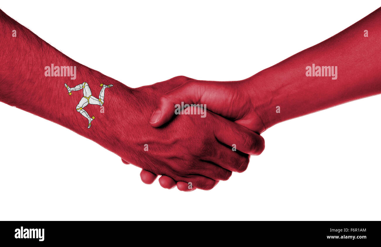 Woman man shaking hands office hi-res stock photography and images - Alamy