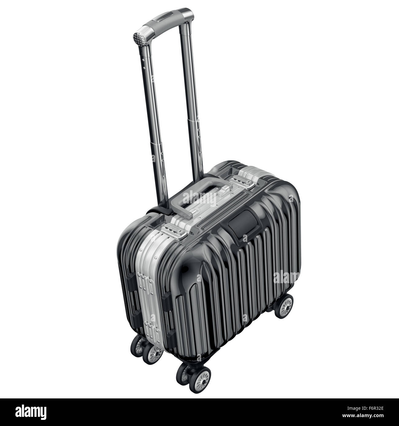 luggage with long handle, top view Stock Photo - Alamy