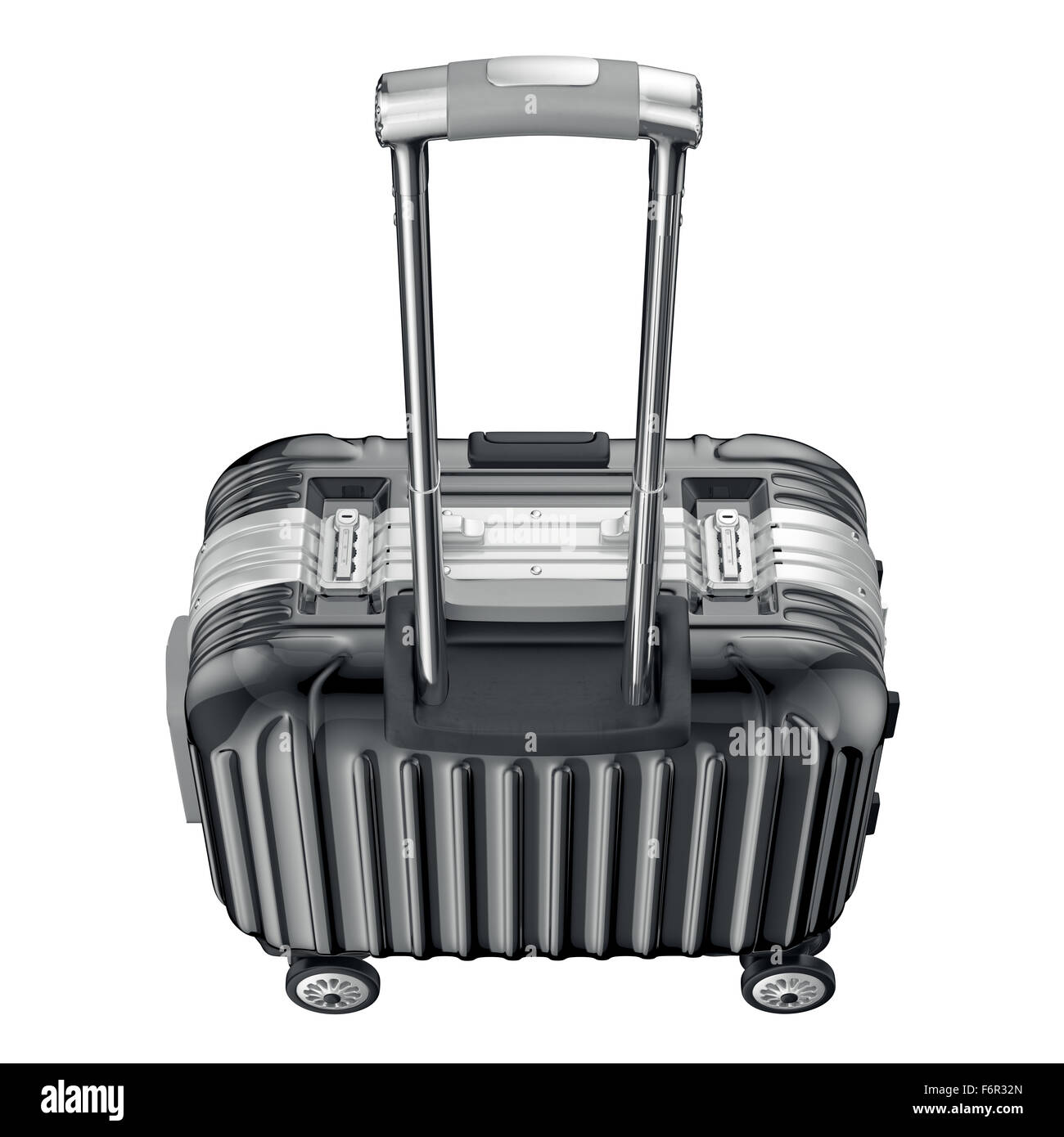 Luggage with handle, top view Stock Photo - Alamy