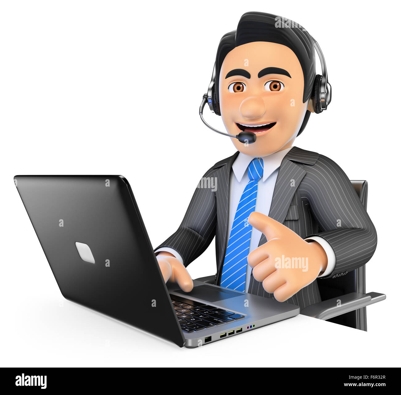 Callcenter worker Cut Out Stock Images & Pictures - Alamy
