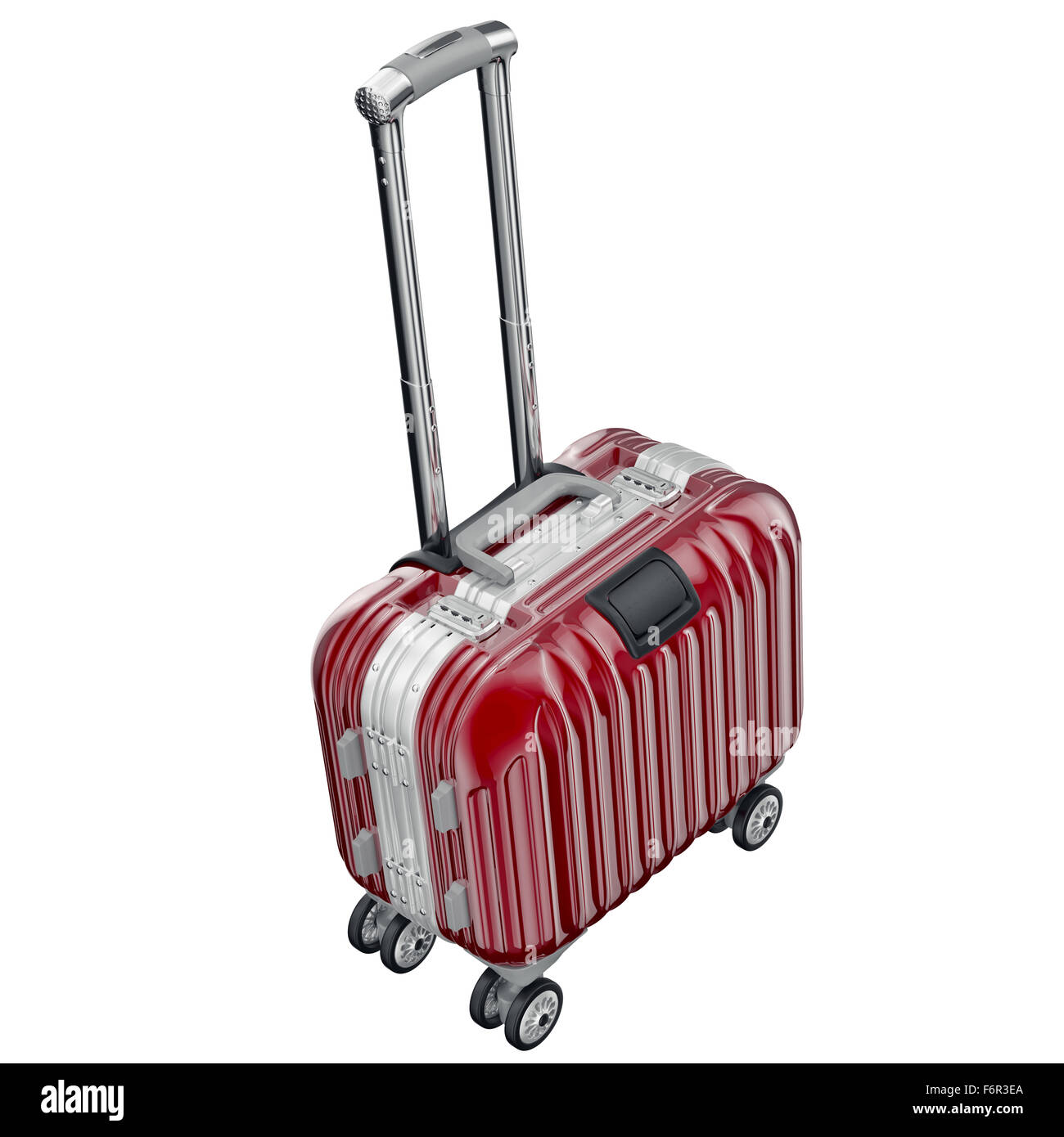 luggage with long handle Stock Photo - Alamy