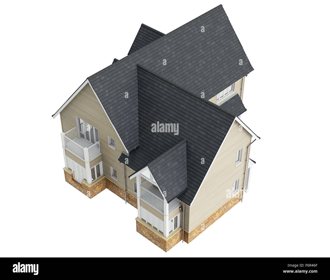 House with tile roof hi-res stock photography and images - Alamy