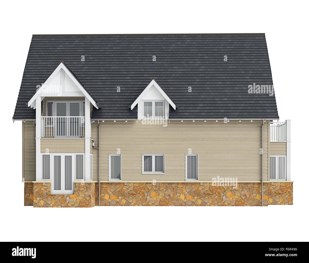 Country house, front view Stock Photo - Alamy