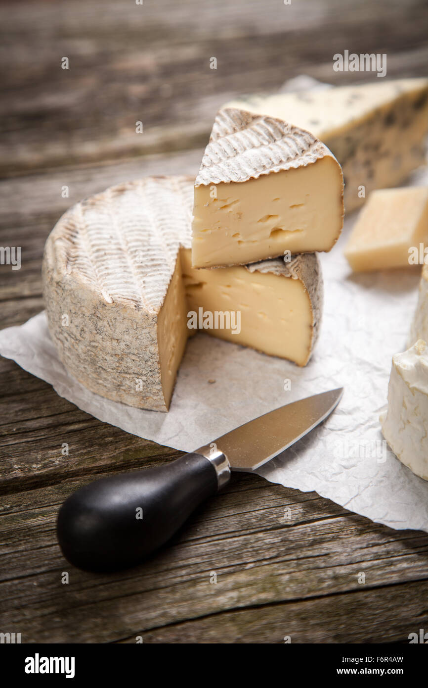 Soft french cheese Stock Photo - Alamy