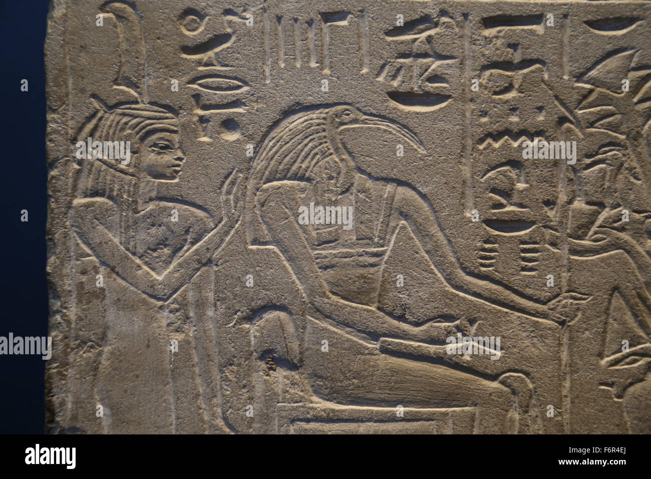 Thoth , god of Knowledge. Ibis-headed man. Stele of Paser, priest of ...