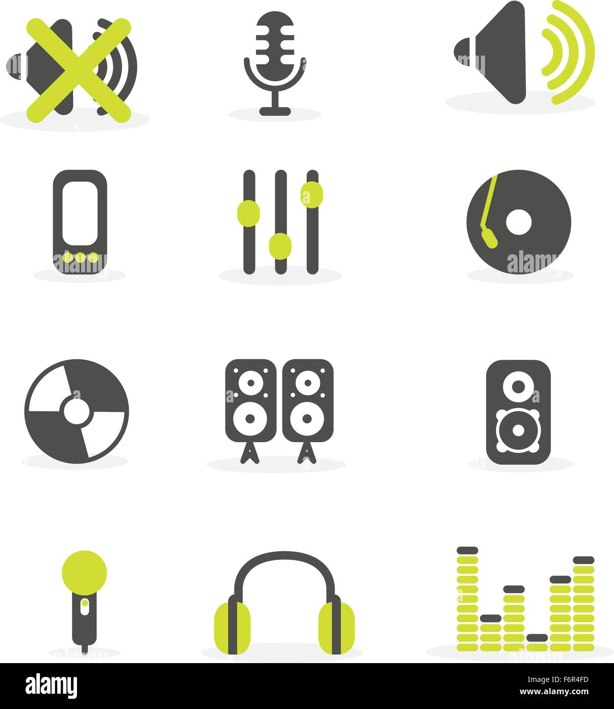DJ icon set Stock Vector Image & Art - Alamy