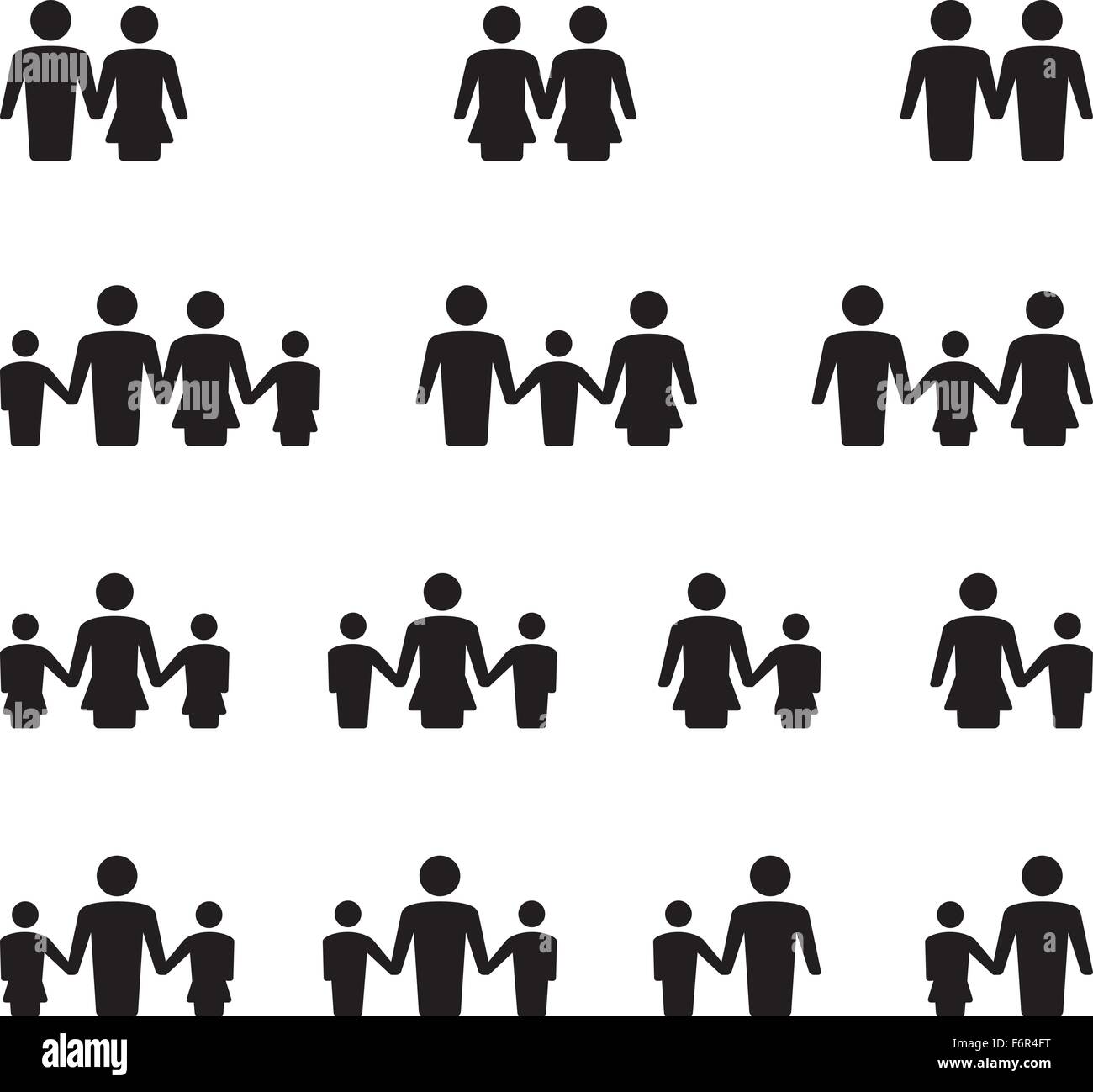 Family icon set Stock Vector Image & Art - Alamy